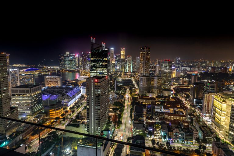 Blick über Singapur – Mr. Stork Rooftop Bar – trip around the world